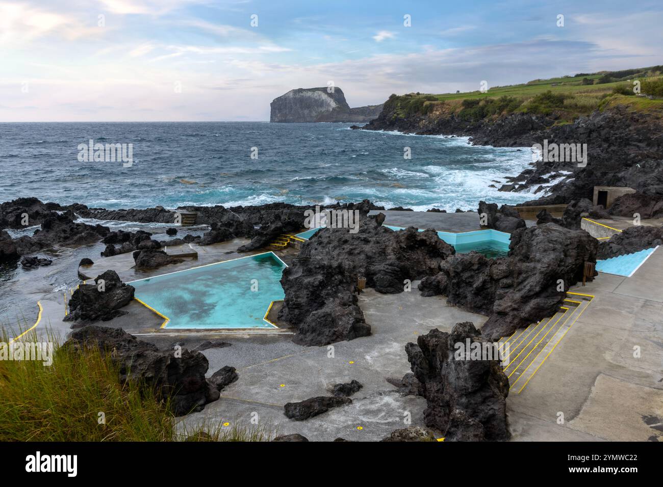 Outdoor swimming pools in Castelo Branco, Faial Island, Azores ...