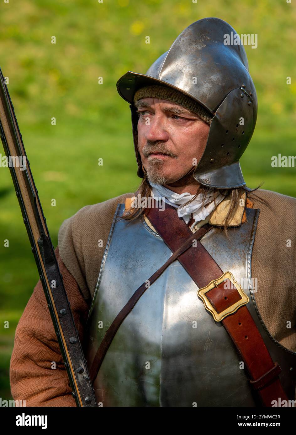 Re-enactor dressed as a Border Reiver Stock Photo - Alamy