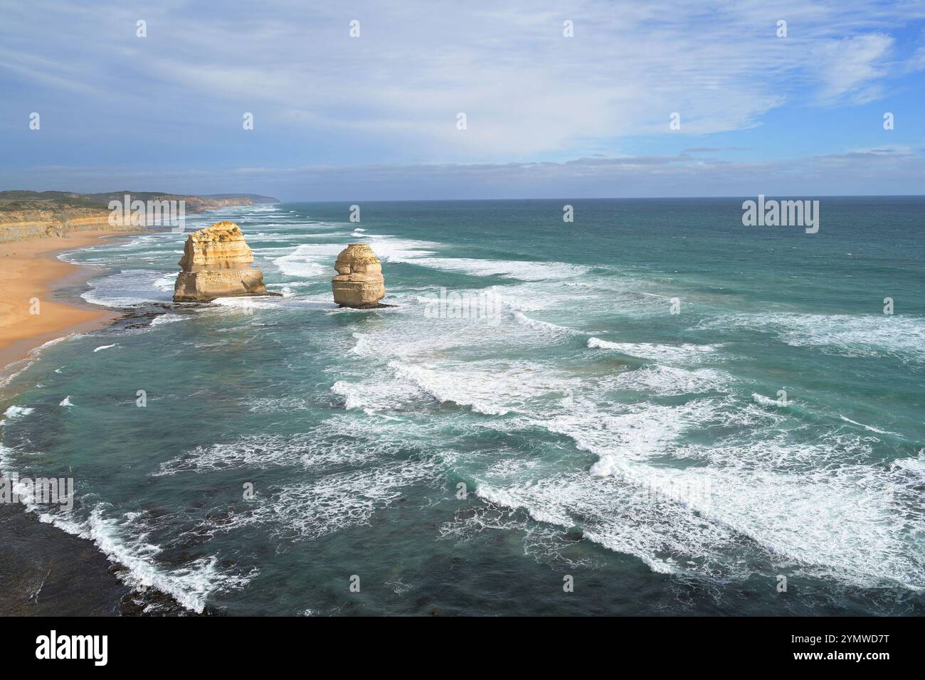 An attractive stunning view of the iconic site 12 apostles great ocean ...