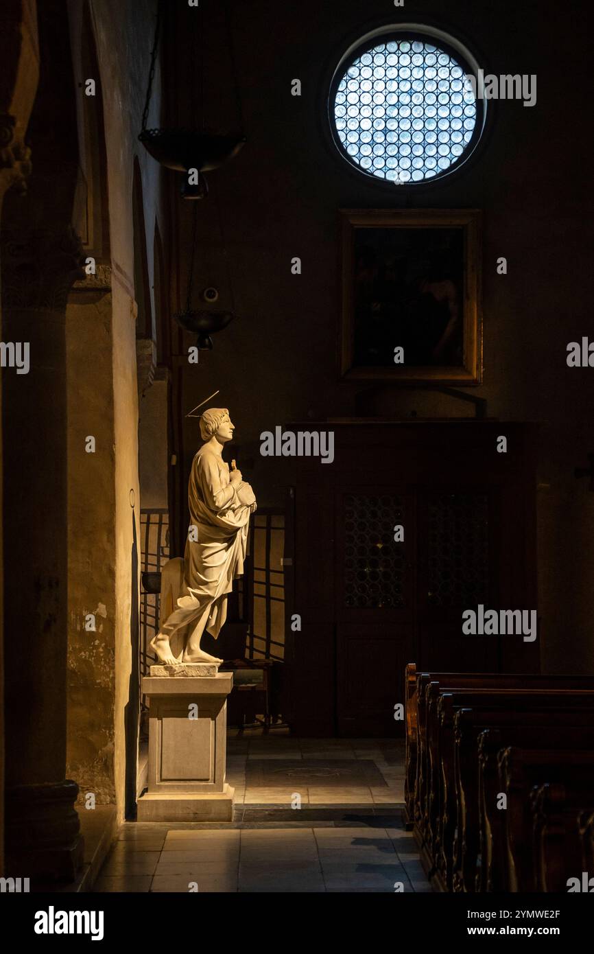 Sculpture or statue in the Saint Justus Trieste Cathedral (Basilica ...