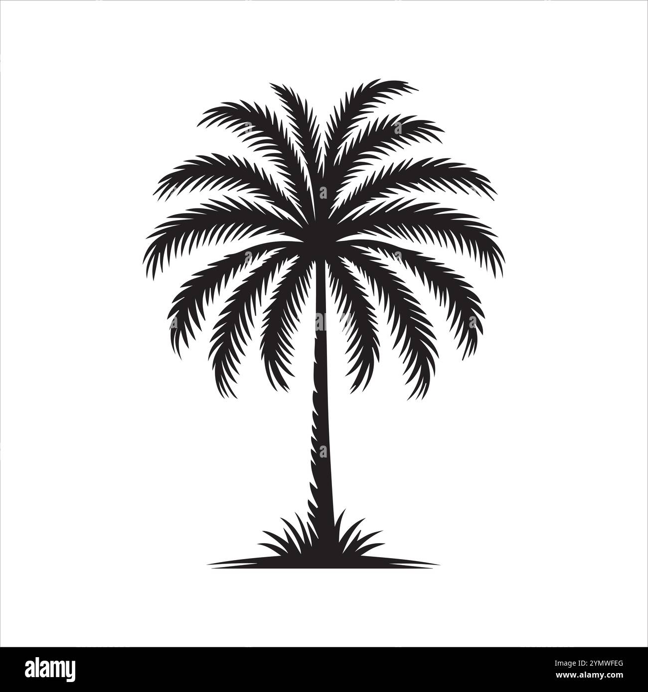 Palm tree graphic Stock Vector Images - Alamy