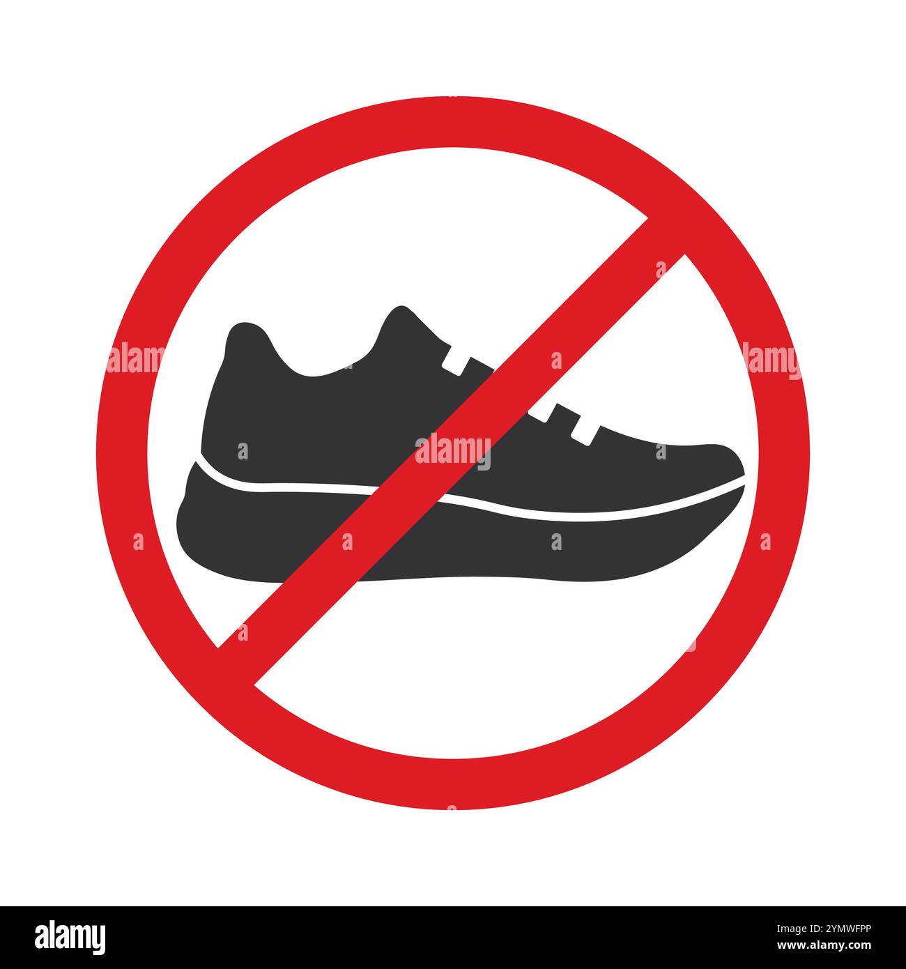 No shoes icon symbol. Shoes not allowed, remove footwear sign logo ...