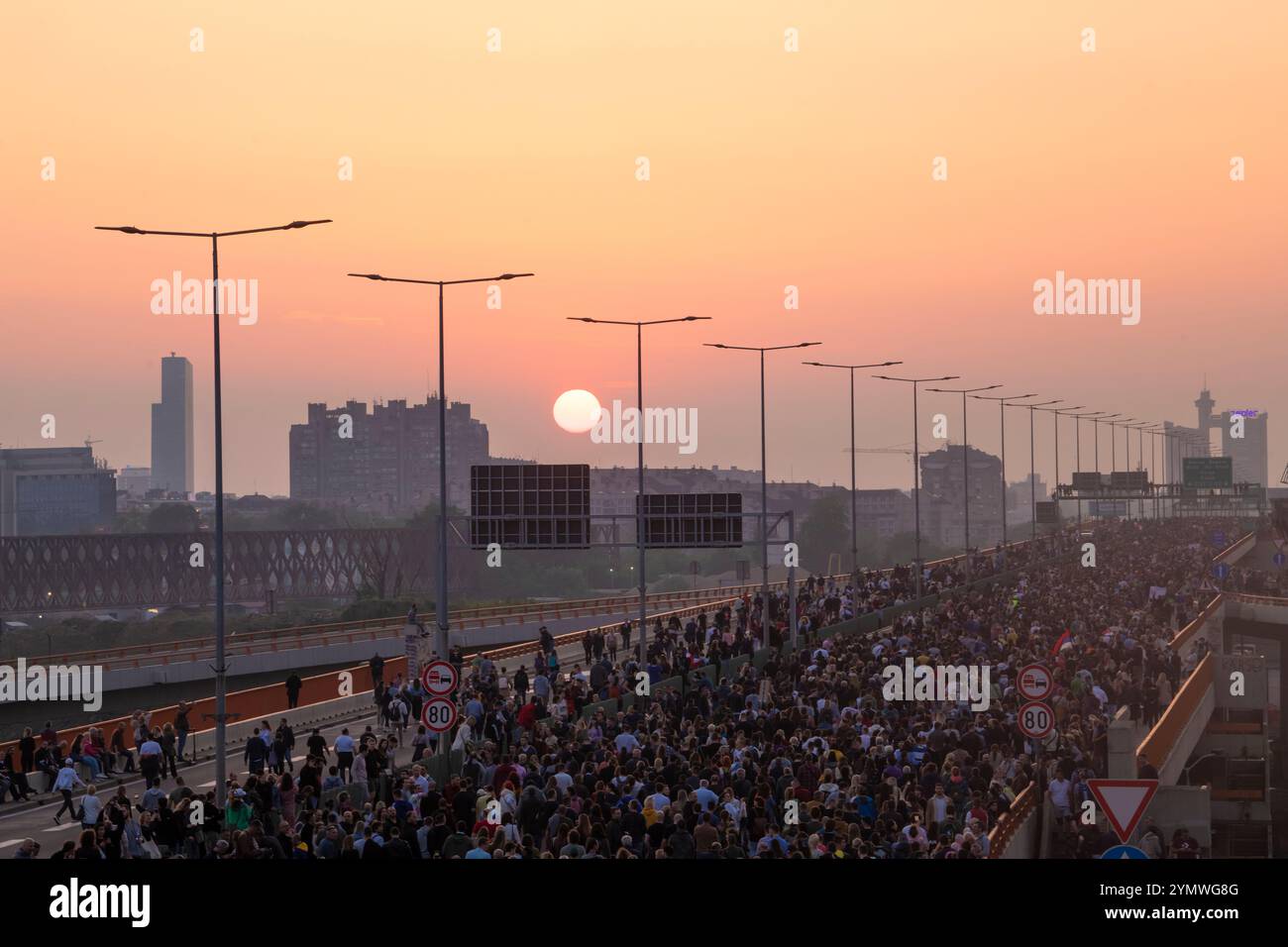 Protest against Regime, Rio Tinto and air pollution. Demonstrators ...