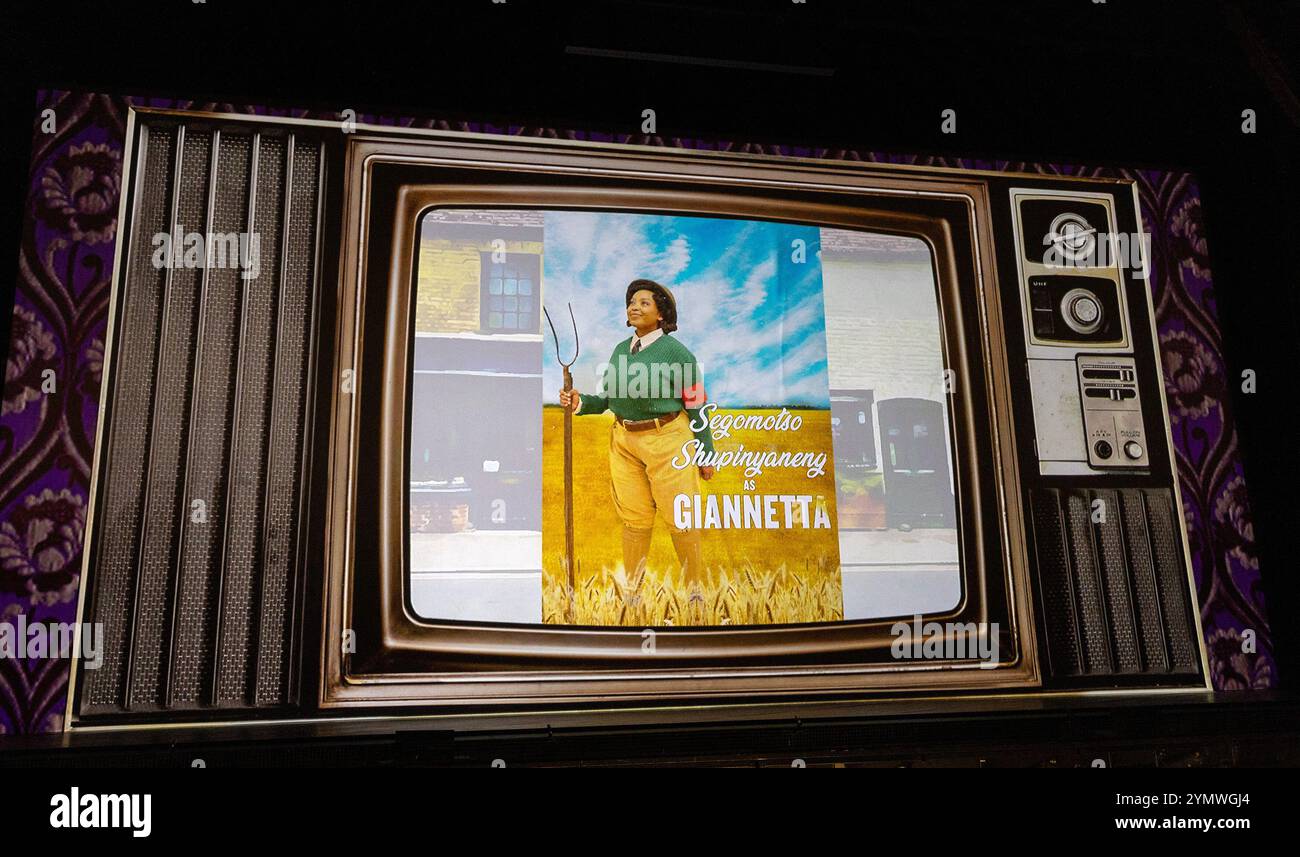 opening title sequence in the style of a 1960s TV sitcom during the ...