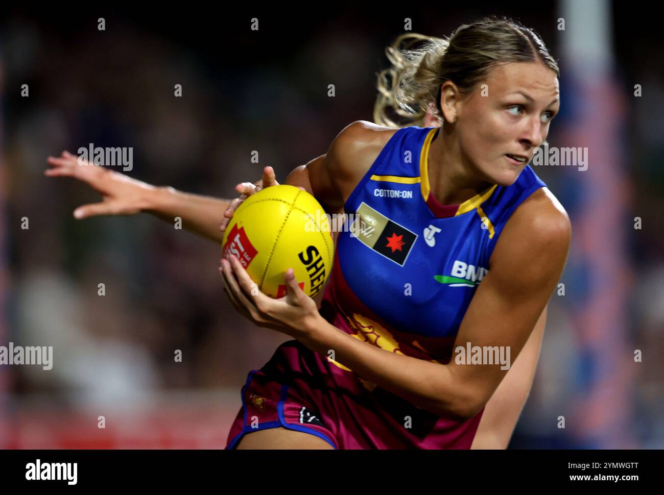 Brisbane, Australia. 23rd Nov, 2024. Evie Long of the Lions in action ...