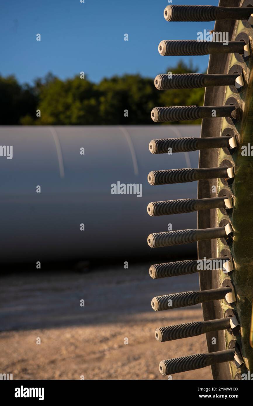 The arms of a windmill on the ground Stock Photo - Alamy