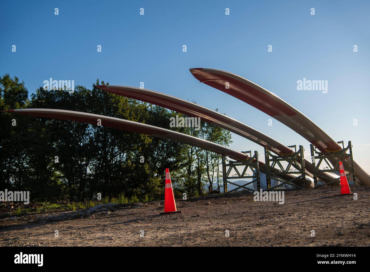 The arms of a windmill on the ground Stock Photo - Alamy