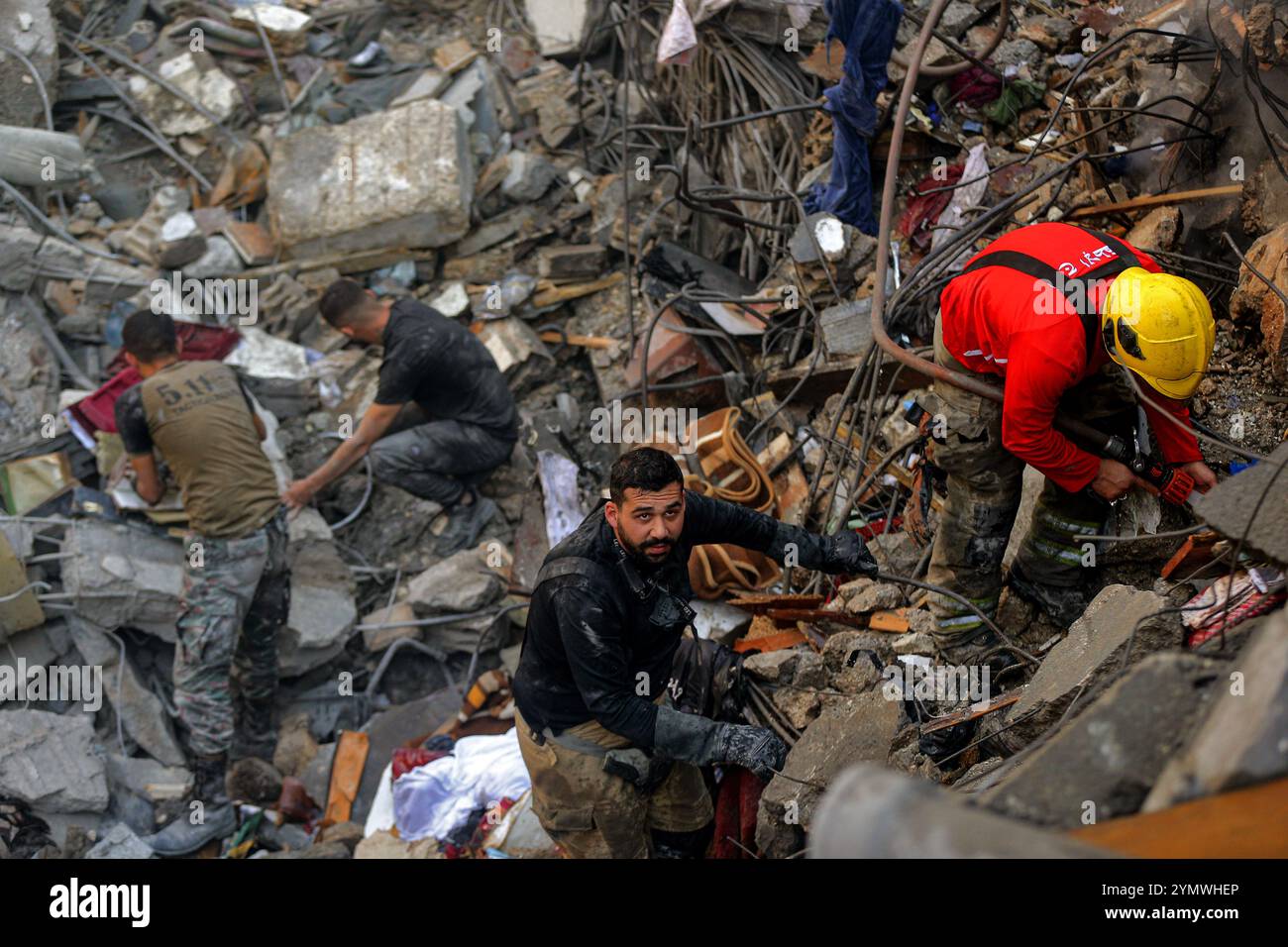 November 23, 2024, Beirut, Beirut, Lebanon: Lebanese civil defense ...