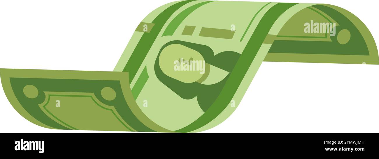Green banknote is waving in the air hi-res stock photography and images ...