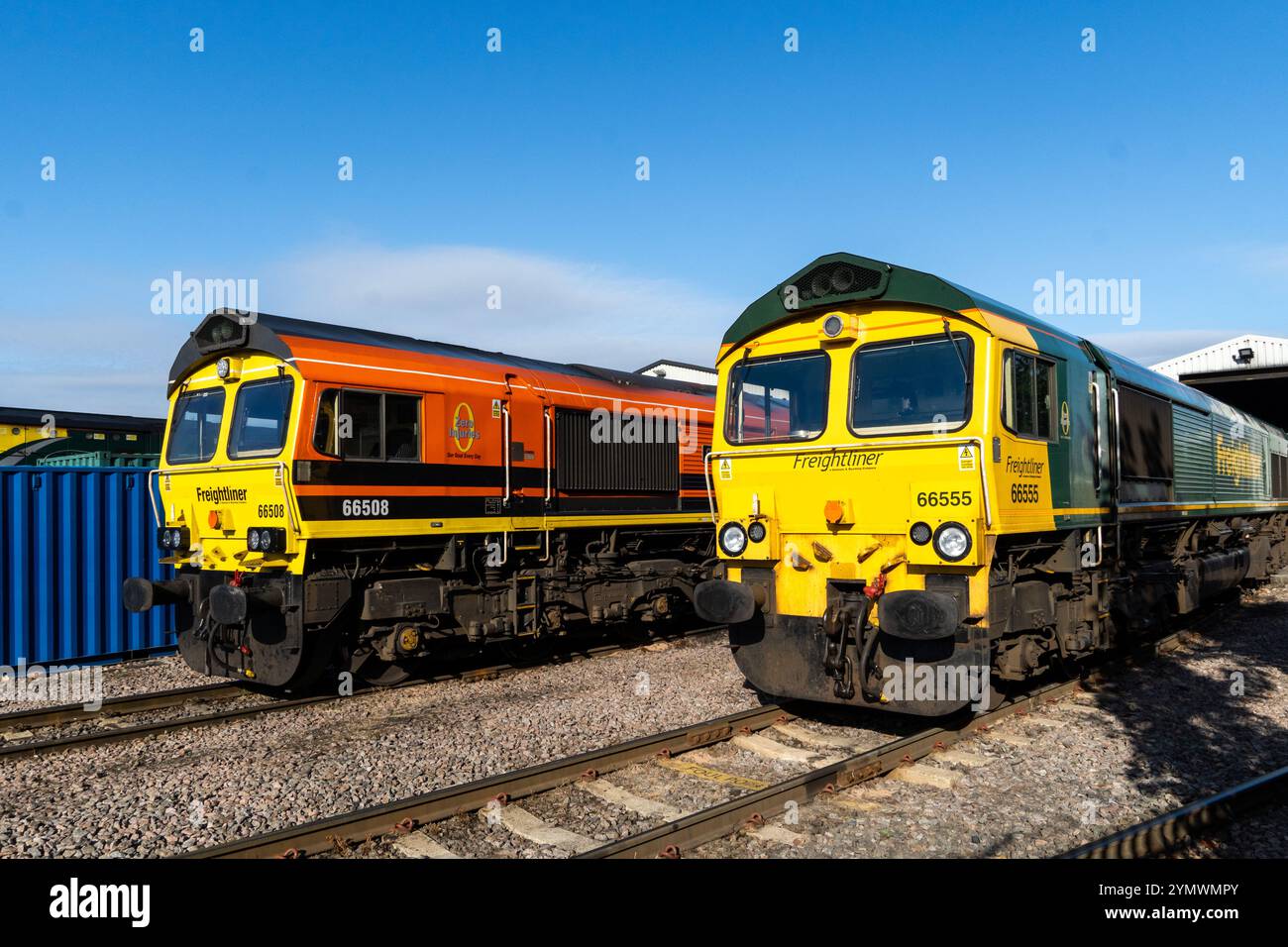 LEEDS, UK - AUGUST 16, 2024. Modern Freightliner Ltd Class 66 freight ...