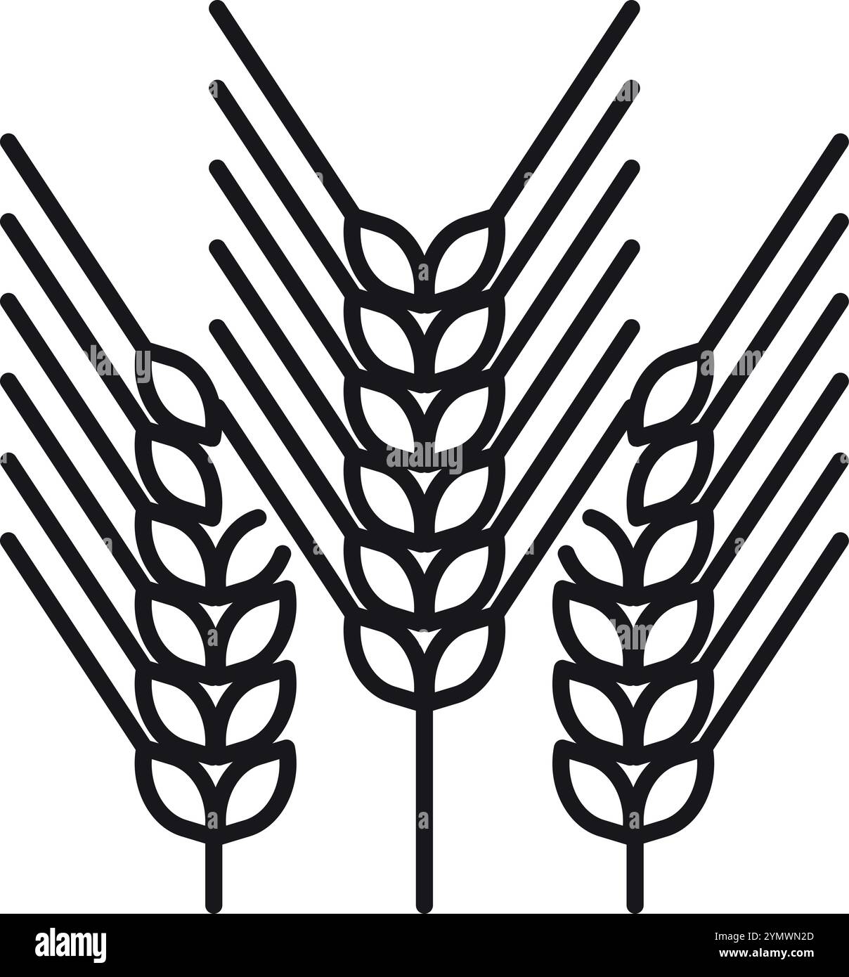 Illustration wheat farmer crop Stock Vector Images - Alamy