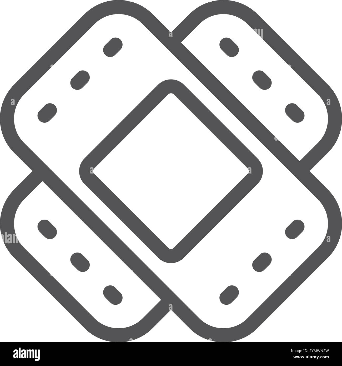 Medical plaster line icon. First aid symbol Stock Vector Image & Art ...