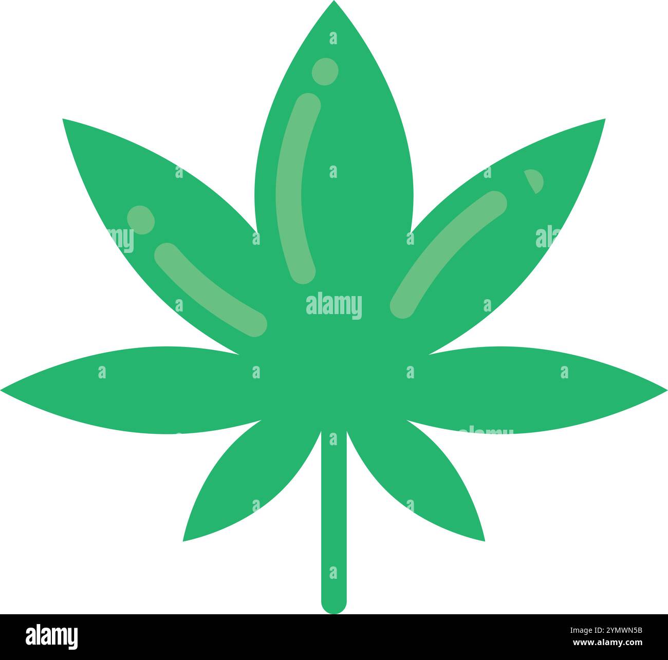 Marihuana color icon. Cannabis weed. Illegal narcotic Stock Vector ...