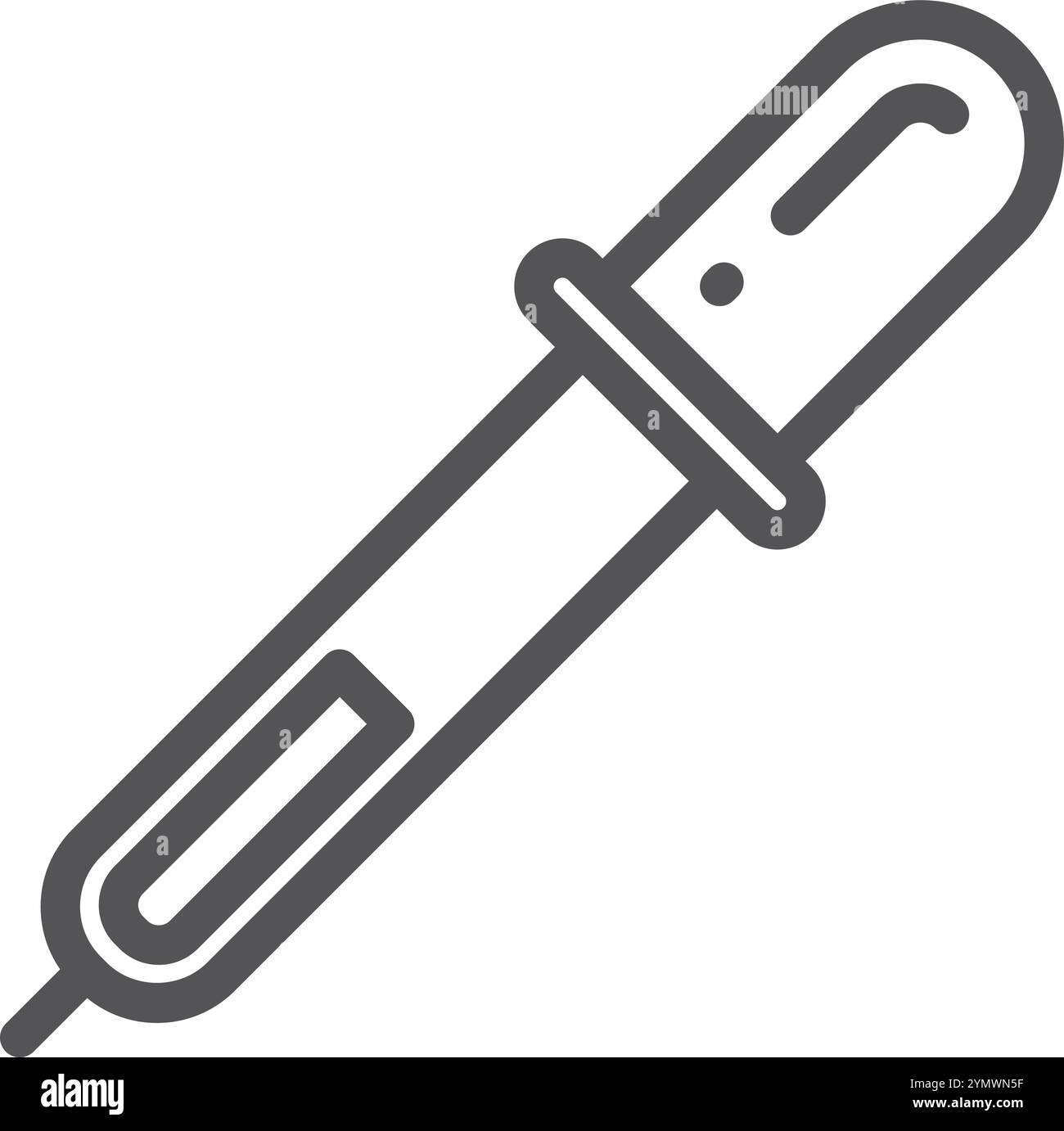 Medical dropper line icon. Treatment drug tool Stock Vector Image & Art ...