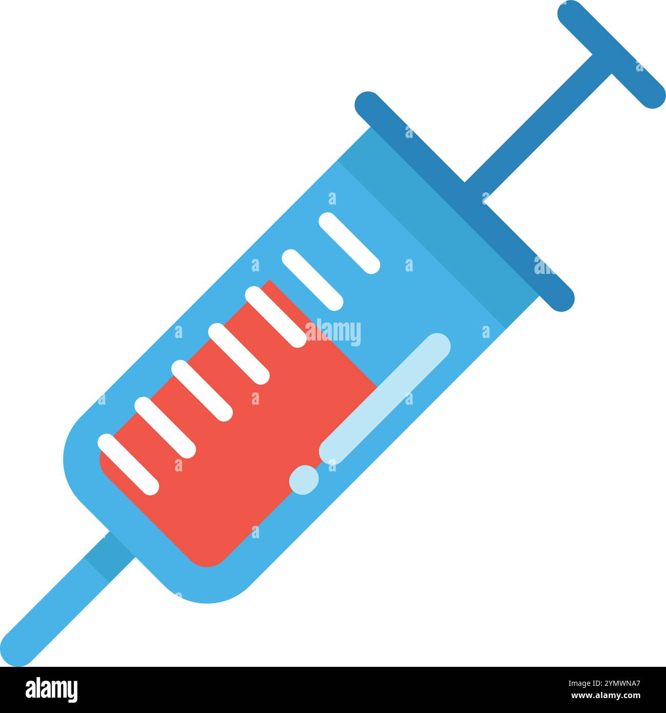 Blood sample syringe color icon. Medical analysis Stock Vector Image ...