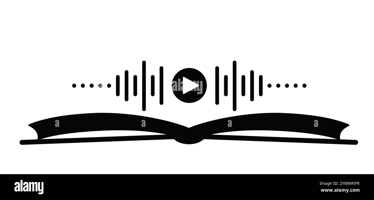 Audio book icon vector Cut Out Stock Images & Pictures - Alamy