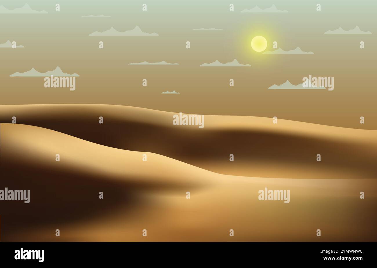 Sky with clouds no people Stock Vector Images - Alamy