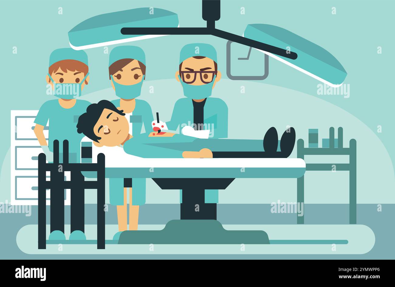 Surgical team work in Cut Out Stock Images & Pictures - Alamy