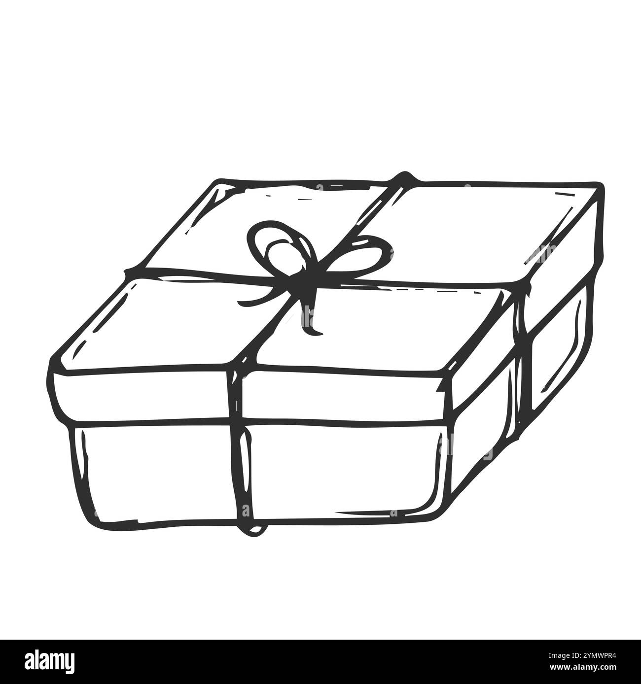 doodle box icon illustration with hand drawn style vector Stock Vector ...
