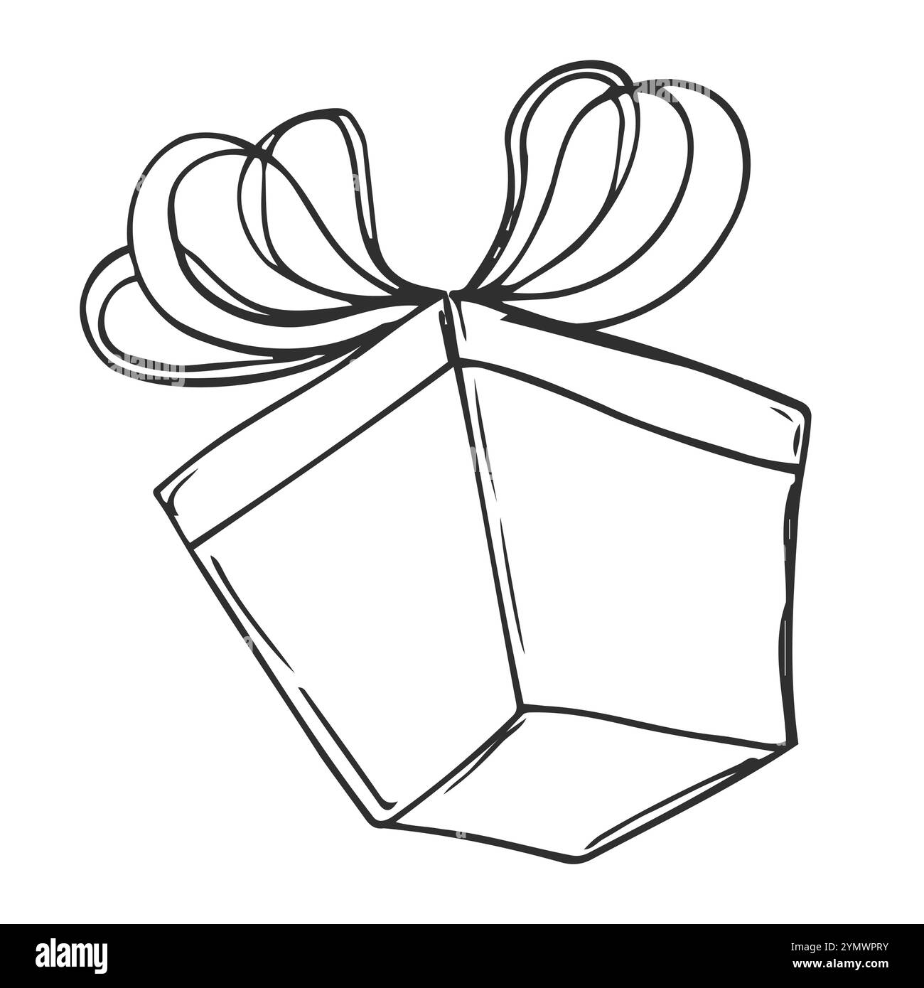 doodle box icon illustration with hand drawn style vector Stock Vector ...