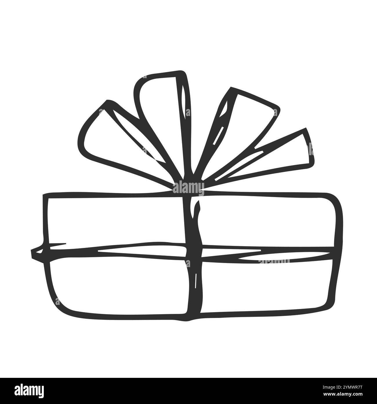 Gift box artwork Black and White Stock Photos & Images - Alamy
