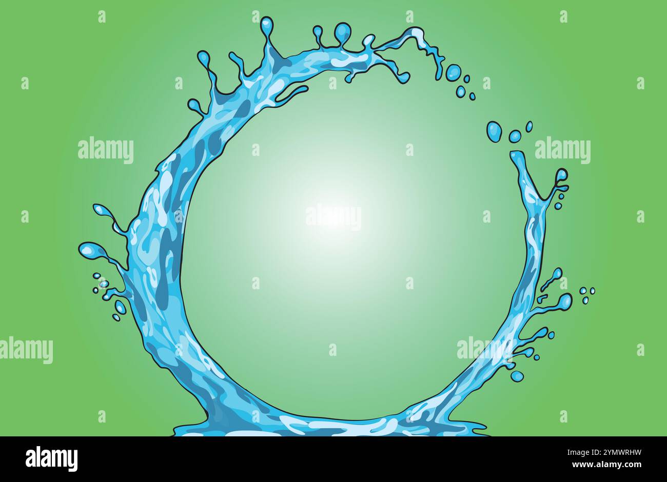 Color wave water seascape Stock Vector Images - Alamy
