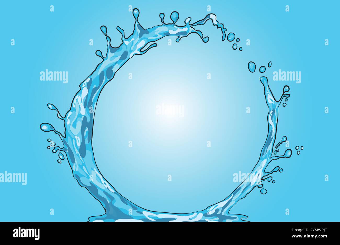 splash water vector Stock Vector Image & Art - Alamy
