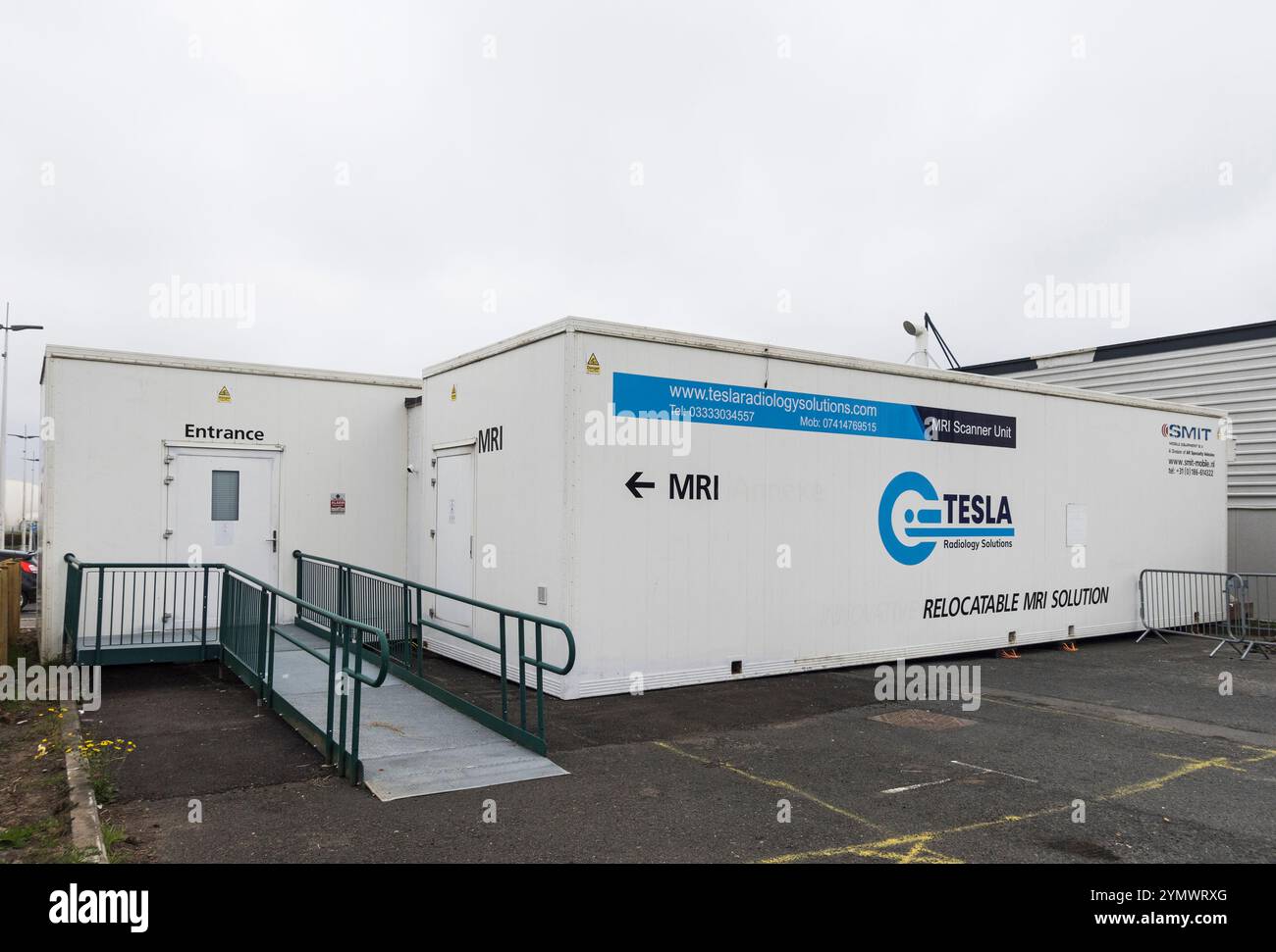 Exterior of mobile magnetic imaging scanner by Tesla Radiology ...