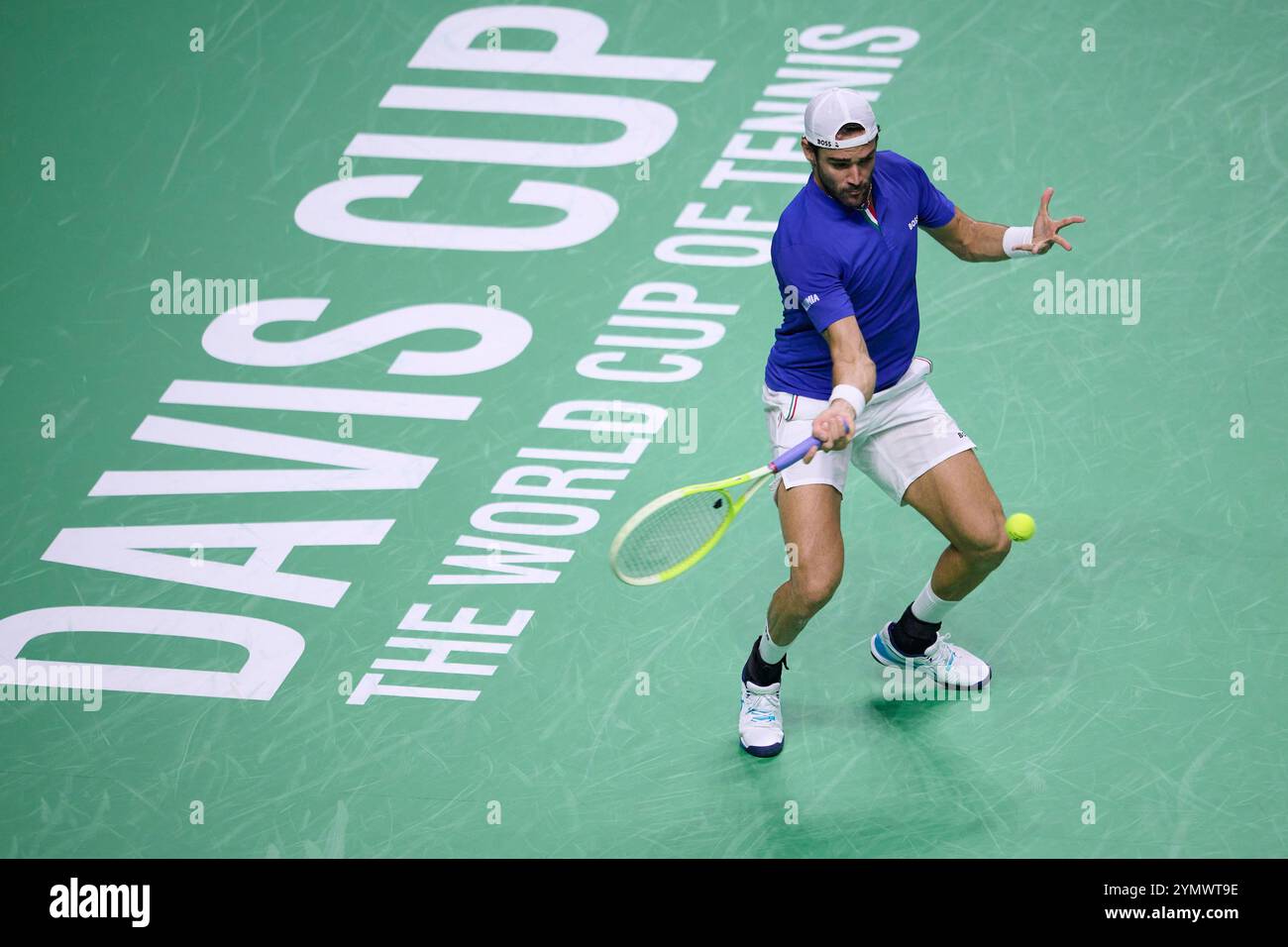 Malaga, Spain. 23rd Nov, 2024. MALAGA, SPAIN - NOVEMBER 23: Matteo Berrettini of Team Italy ...
