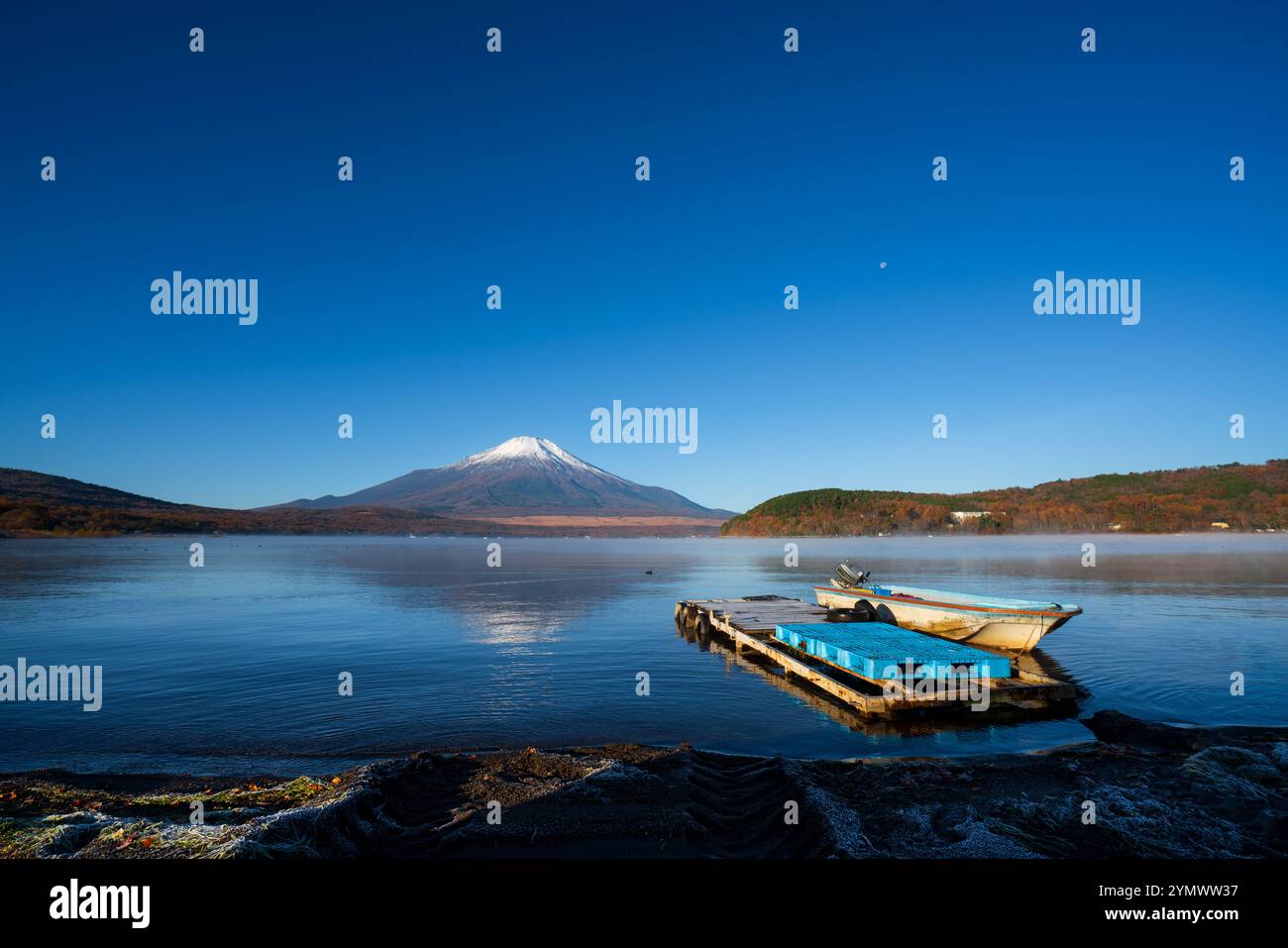 Mount Fuji is Japan’s iconic snow-capped volcano, standing majestically ...