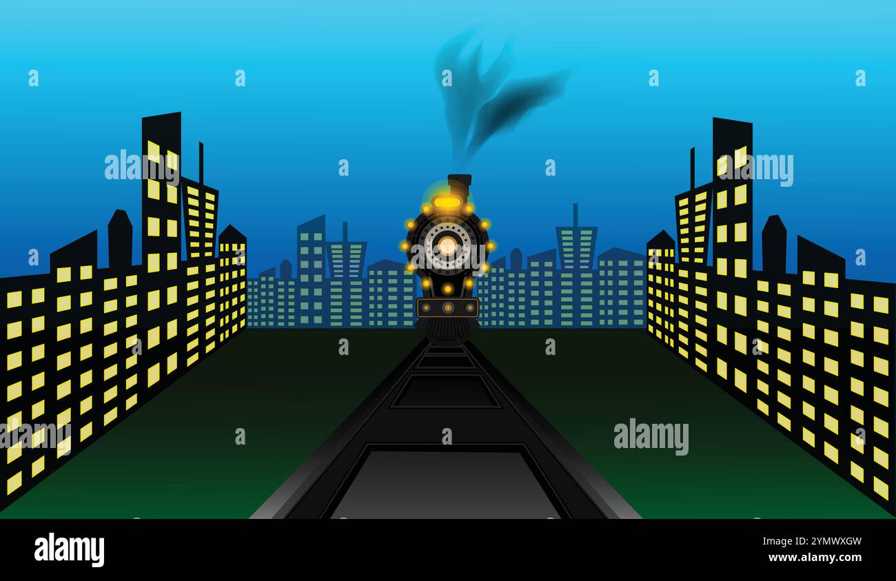 Approaching the city Stock Vector Images - Alamy