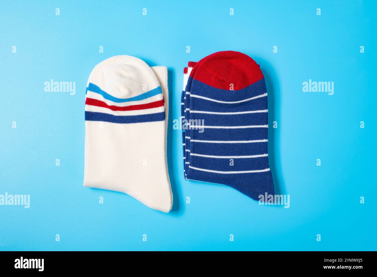 Folded pairs of socks hi-res stock photography and images - Alamy