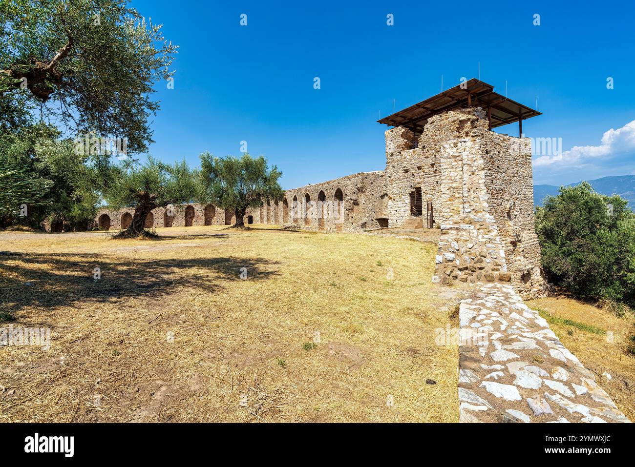 The historic Castle of Androusa in Messinia, Greece, featuring medieval ...