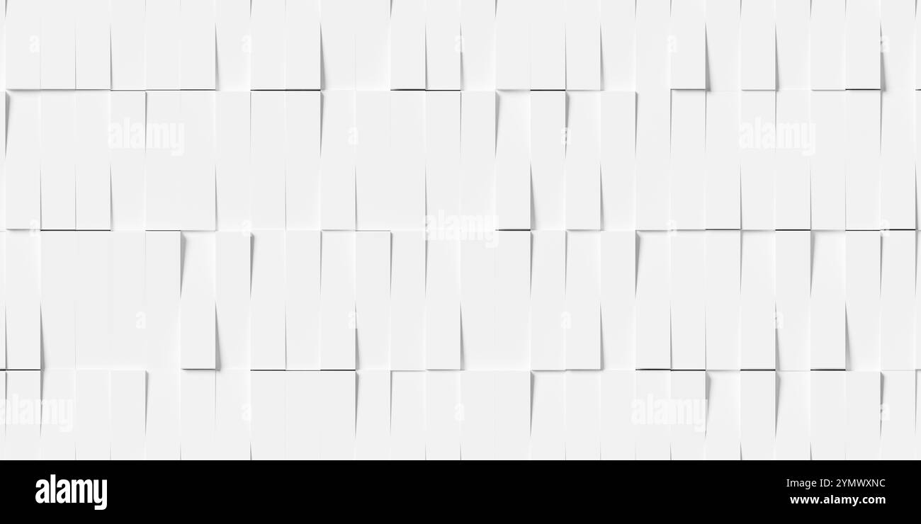 Random rotated vertical white rectangle boxes or bricks block ...