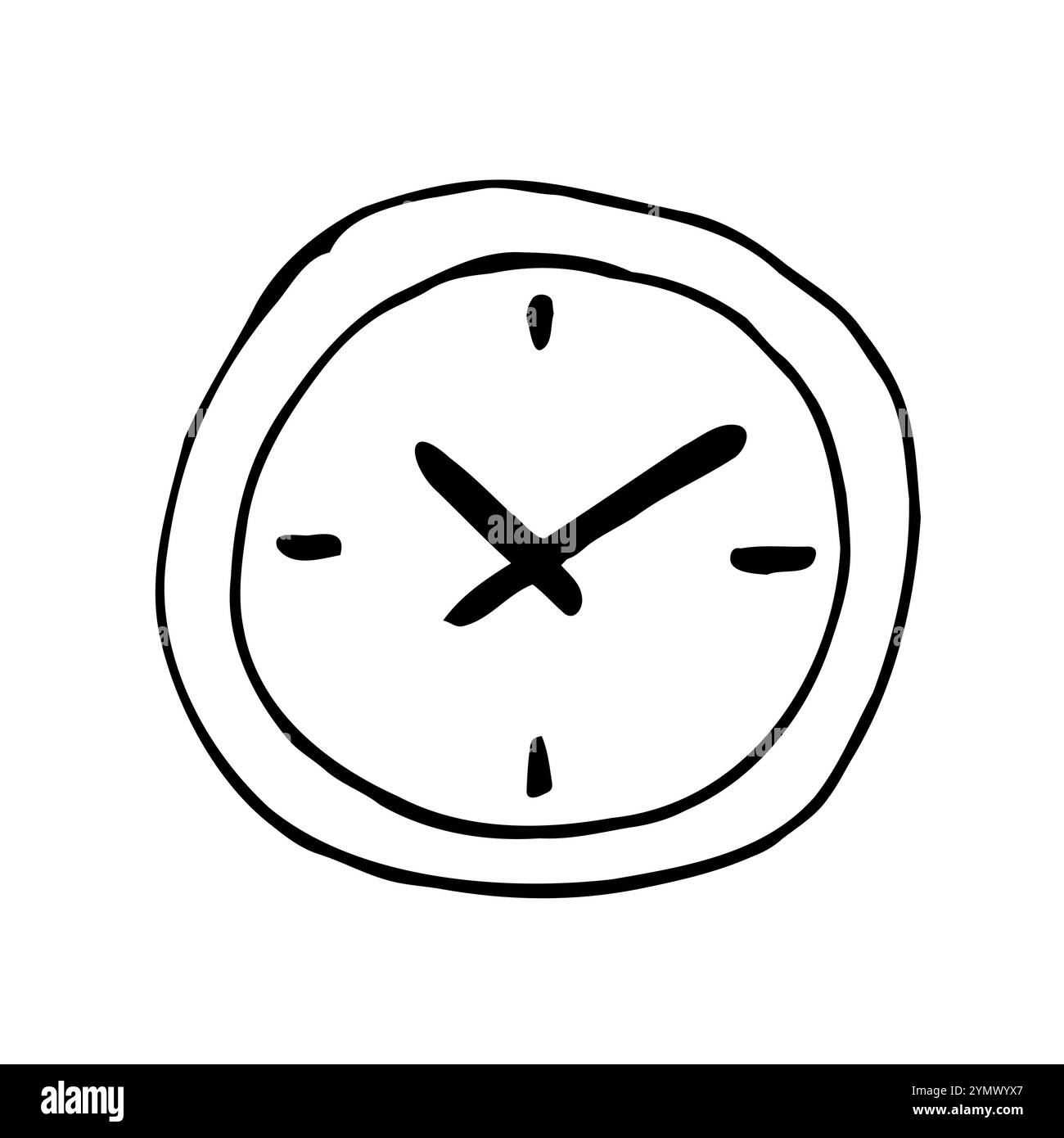 Vector doodle clock, watch icon. Business sign. vector eps.10 Stock ...