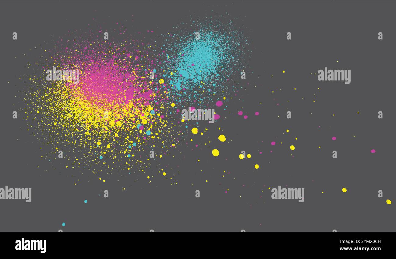 Spots black paint on Stock Vector Images - Alamy