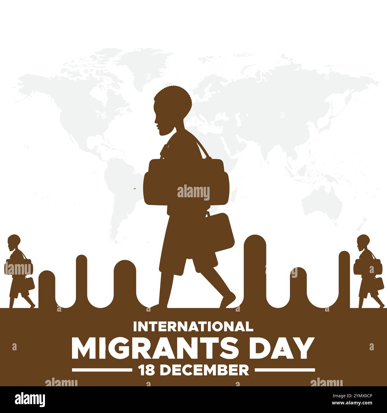 International migrants day background Stock Vector Images - Alamy