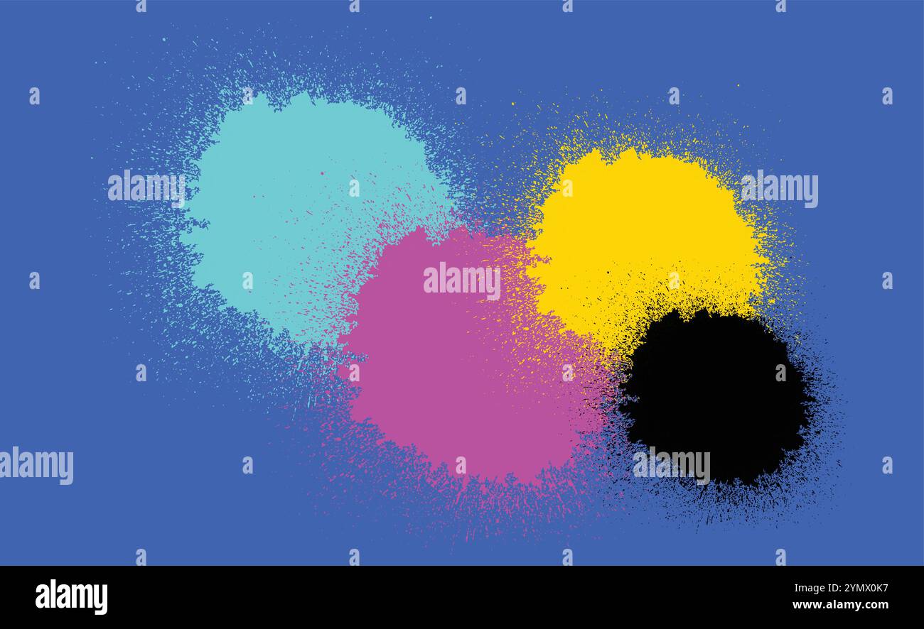 Colorful paint splatters texture hi-res stock photography and images ...