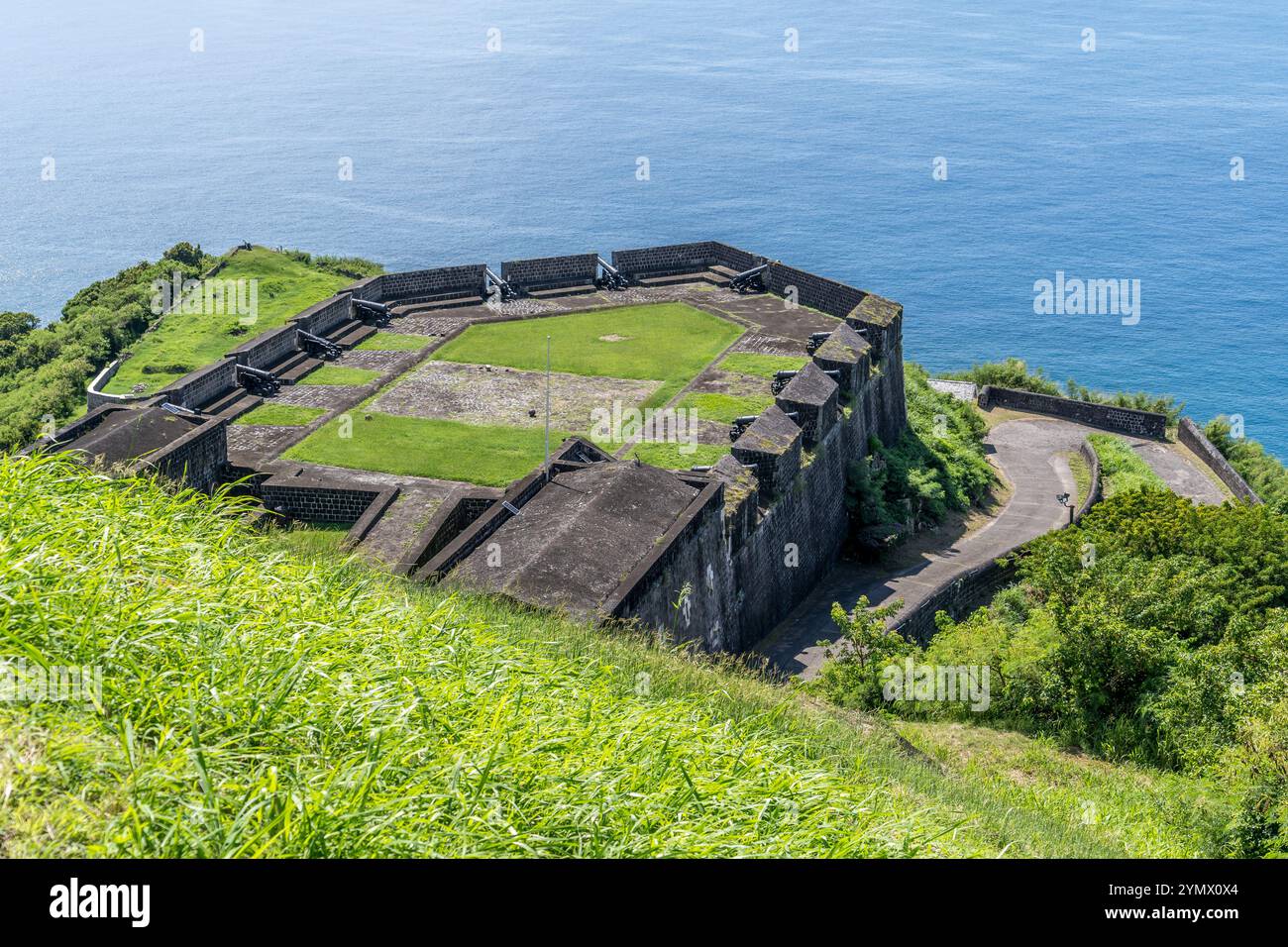 Prince of Wales bastion with powder magazine at Brimstone Hill Fort at ...