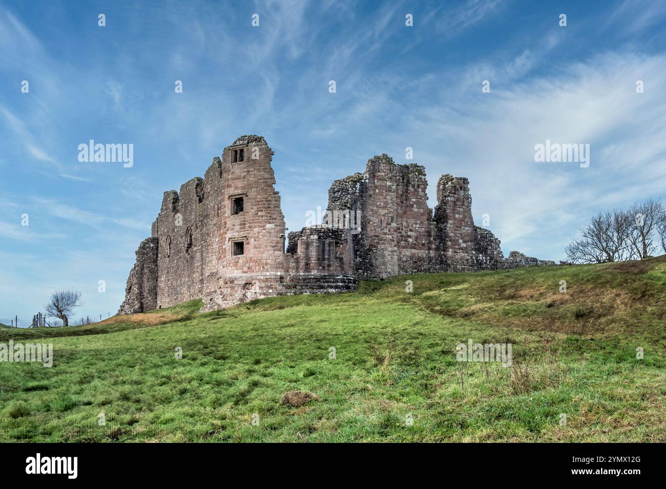 The ruins of Brough Castle in Cumbria being the ancestral home of the ...