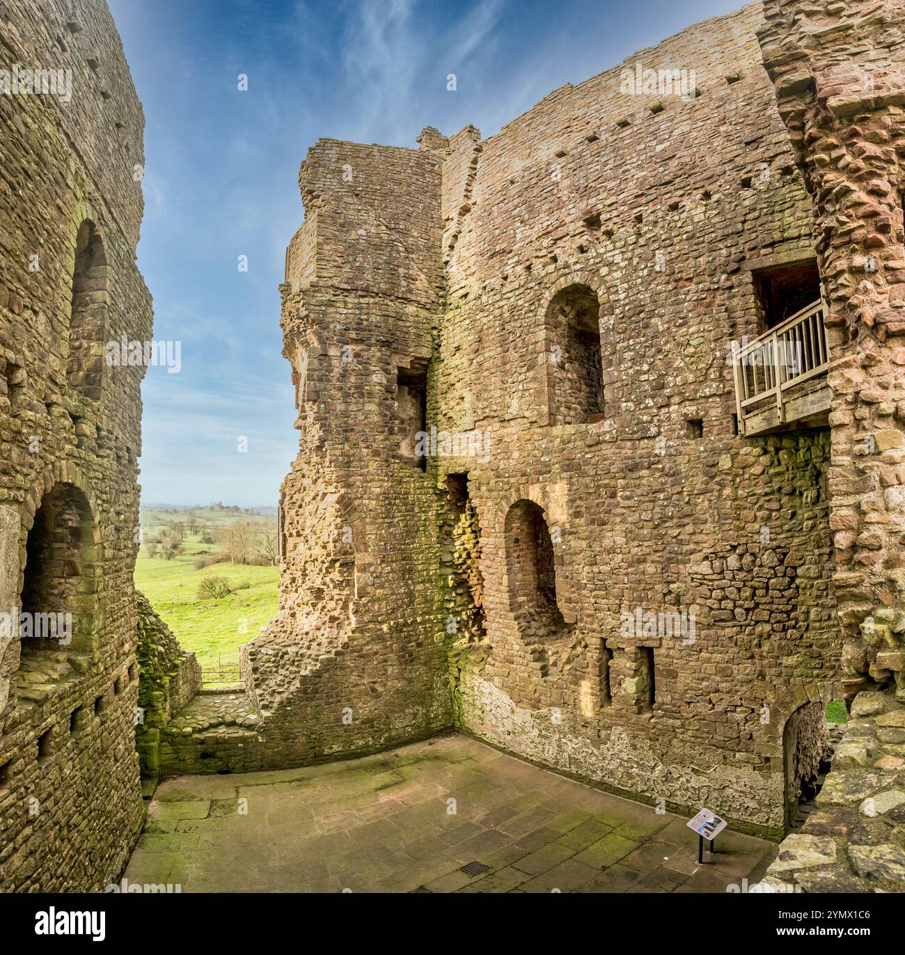 The ruins of Brough Castle in Cumbria being the ancestral home of the ...