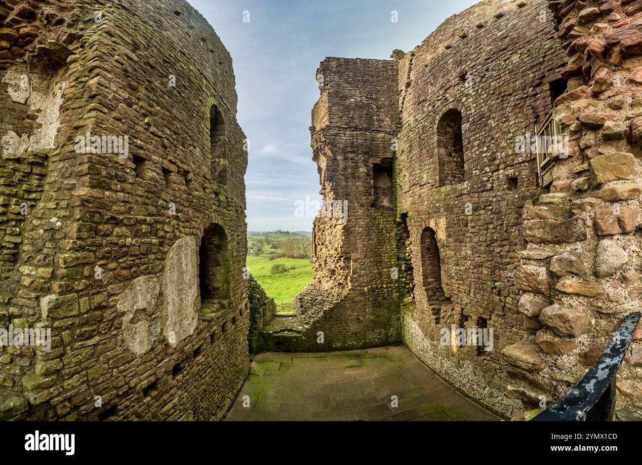 The ruins of Brough Castle in Cumbria being the ancestral home of the ...