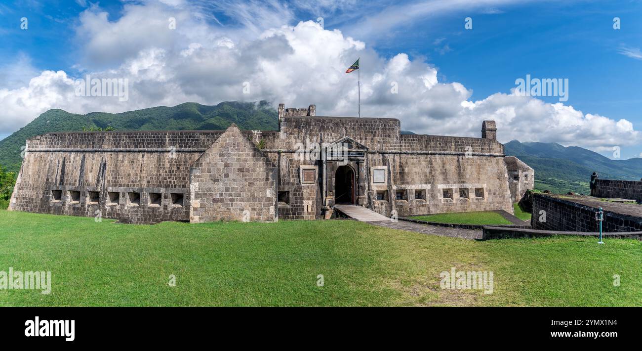 Panoramic view of caponier, citadel gate at Brimstone Hill Fort St ...