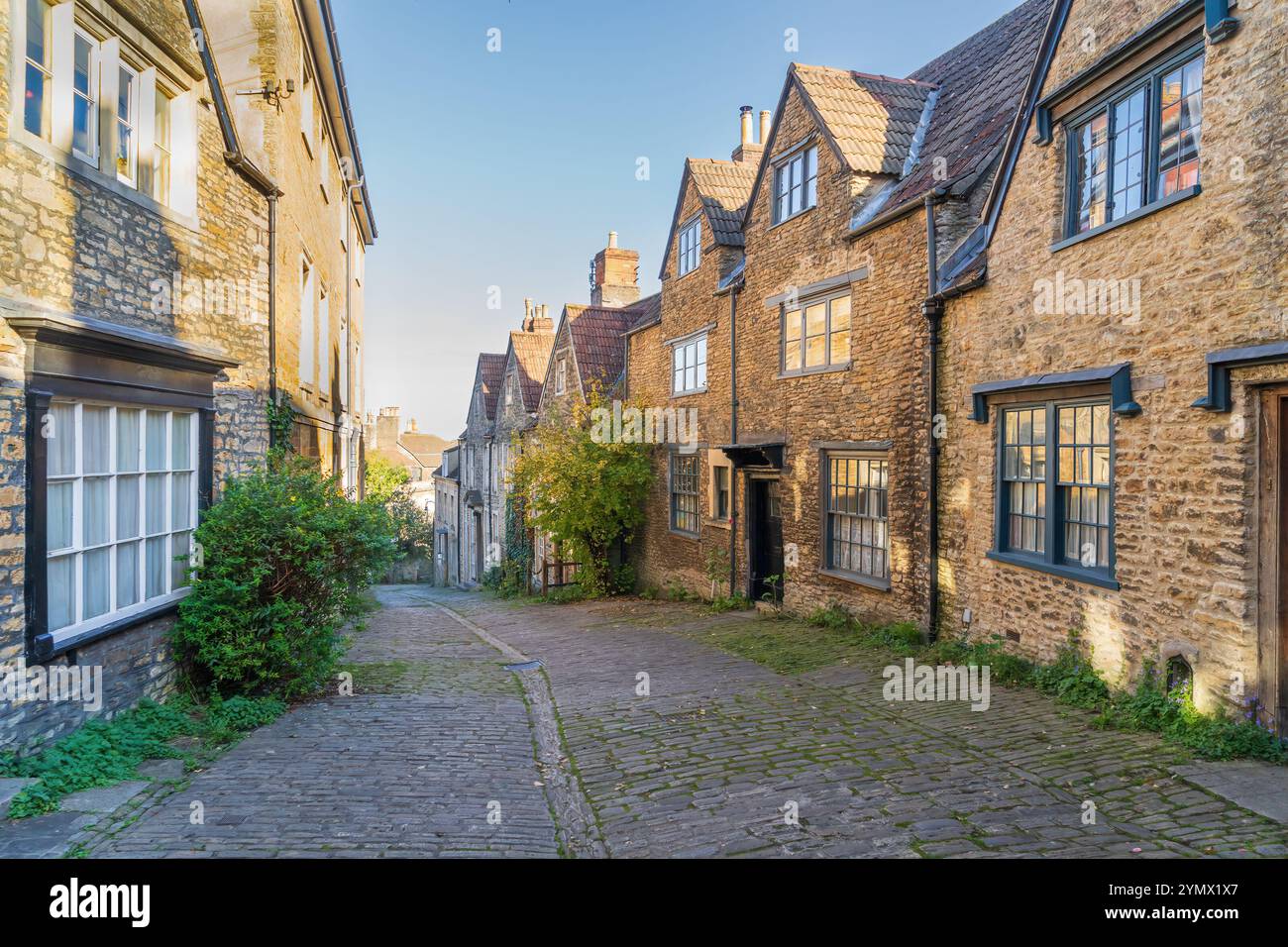 Typical street in Frome Somerset Stock Photo - Alamy