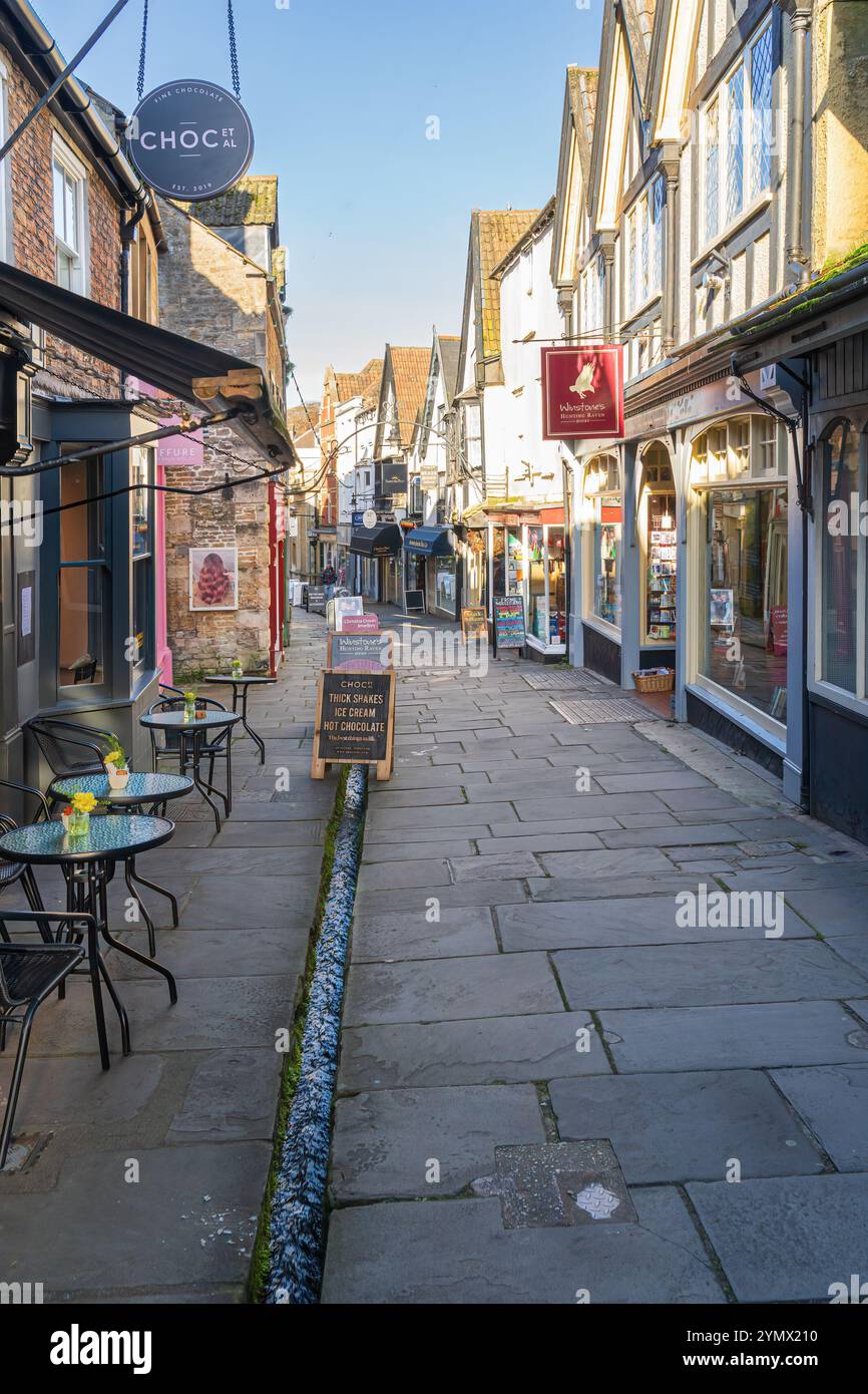 Cheap street in Frome Somerset Stock Photo - Alamy