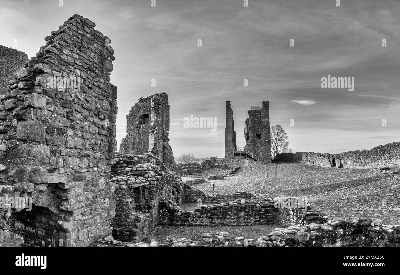 The ruins of Brough Castle in Cumbria being the ancestral home of the ...