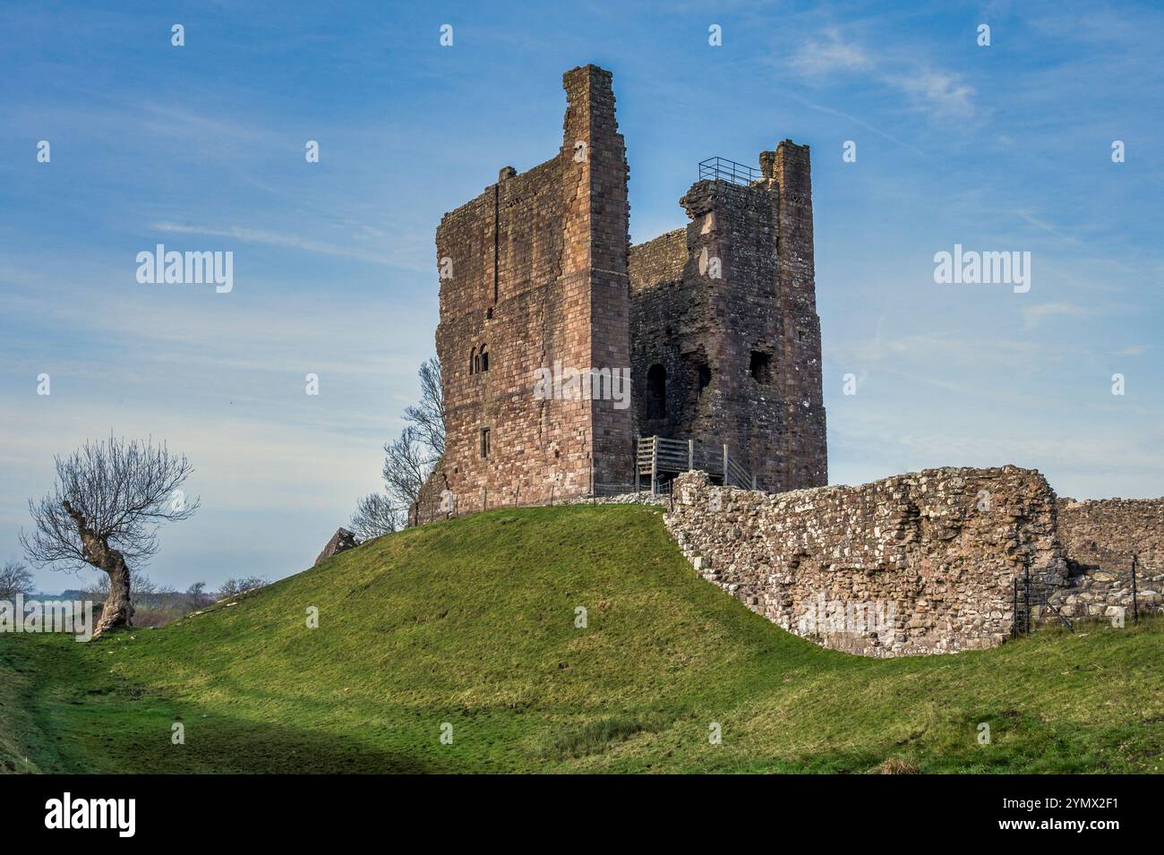 The ruins of Brough Castle in Cumbria being the ancestral home of the ...