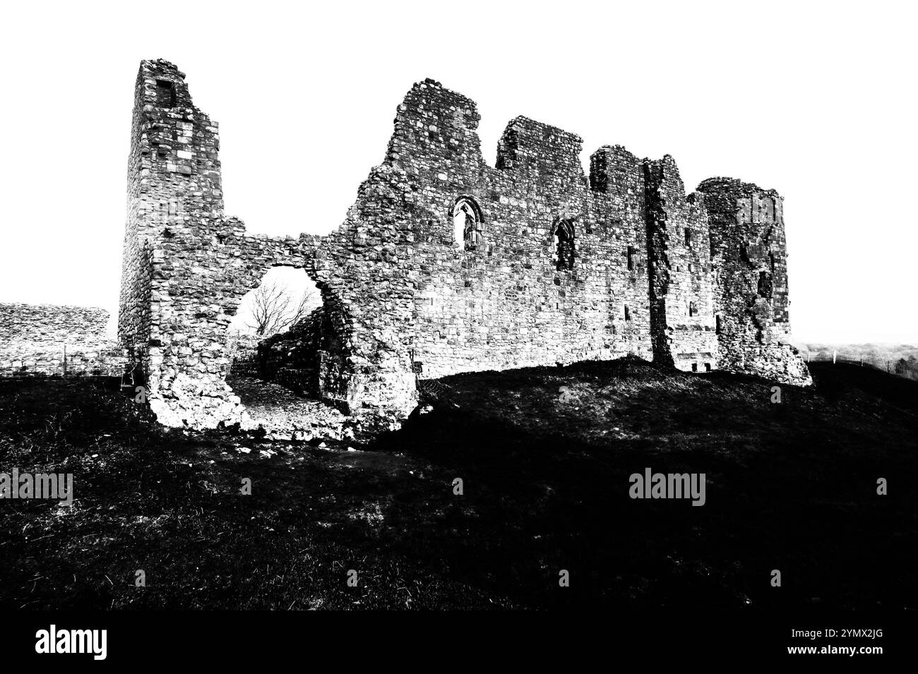 The ruins of Brough Castle in Cumbria being the ancestral home of the ...