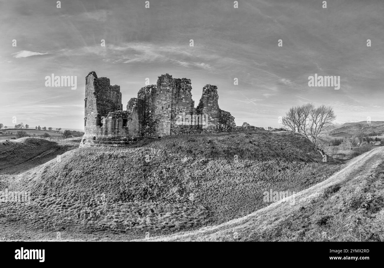 The ruins of Brough Castle in Cumbria being the ancestral home of the ...