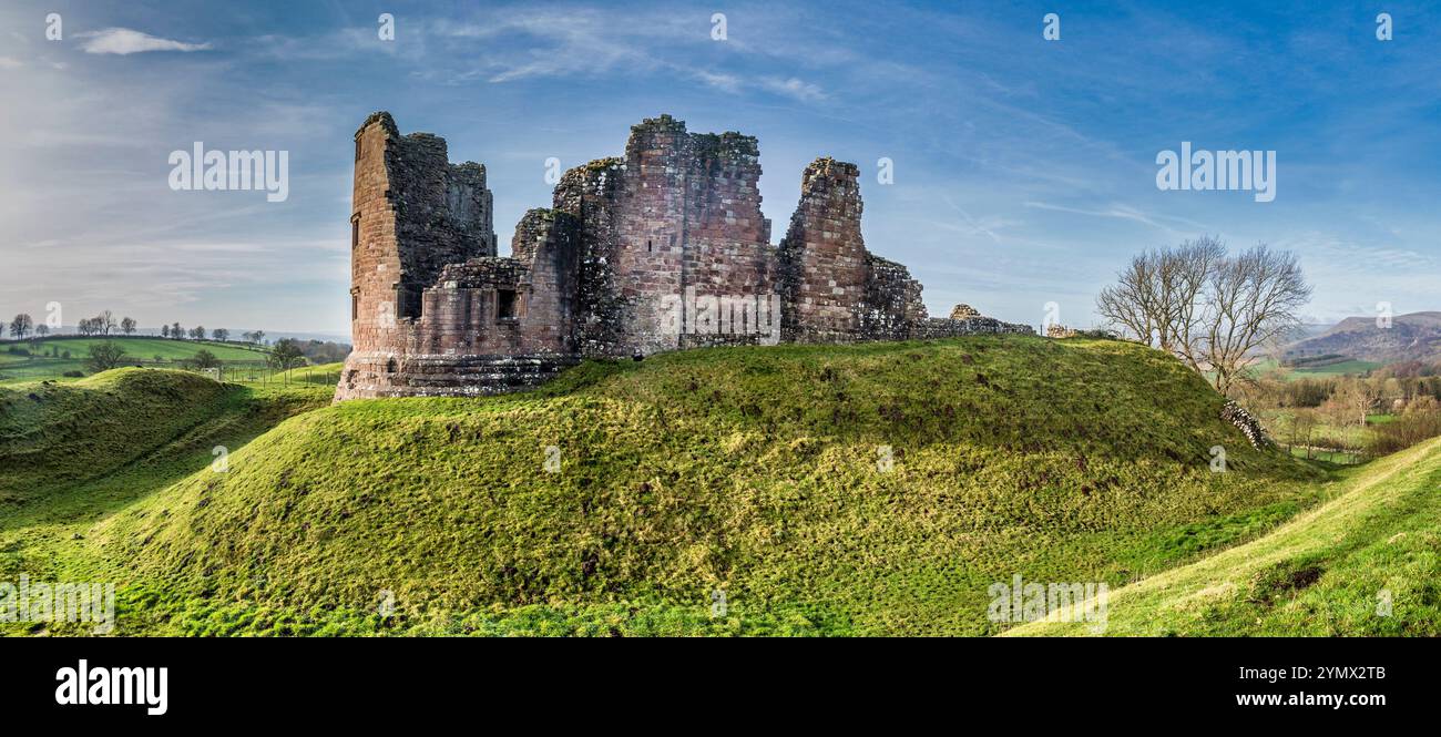 The ruins of Brough Castle in Cumbria being the ancestral home of the ...